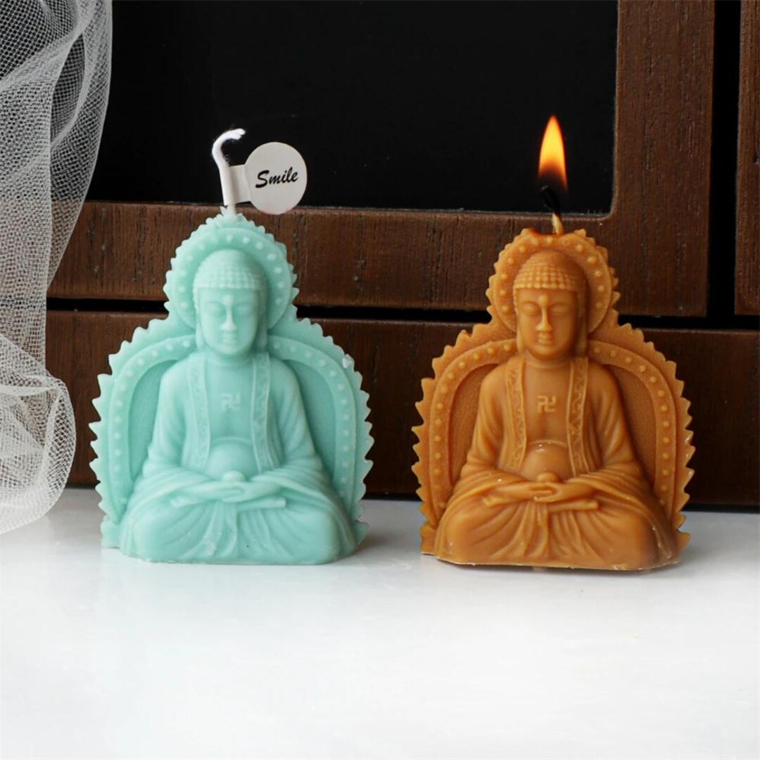 Little Buddha Silicone Mold, 3D Meditation Tathagata Candle ...