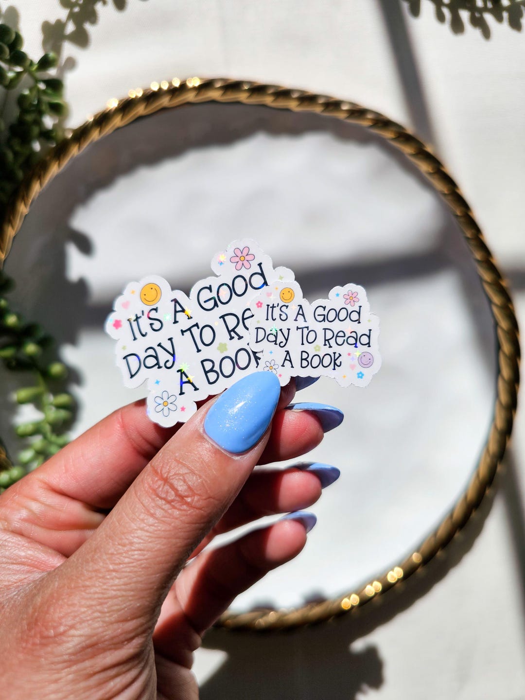 It's A Good Day to Read A Book Sticker, Two Size Options, Holographic ...