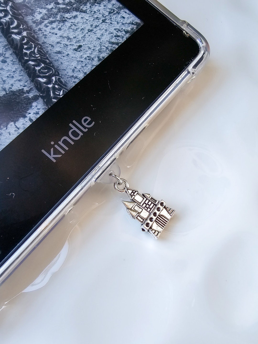 Castle Dust Plug Charm, Kindle Charm, iPad Charm, Phone Charm, Micro ...