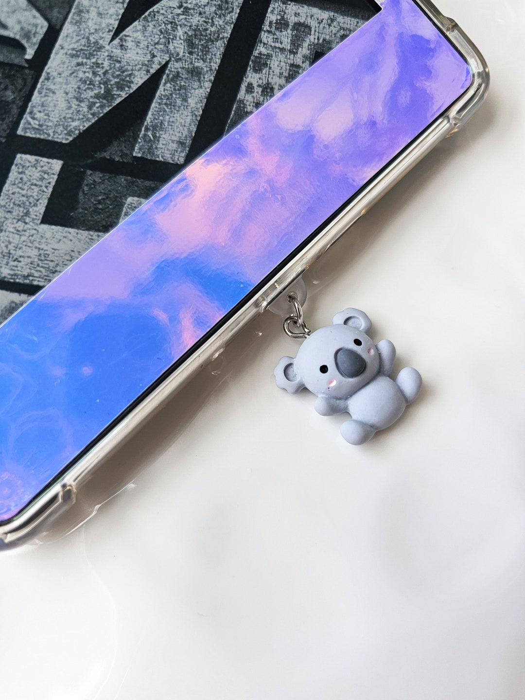 Koala Dust Plug Charm, Kindle Charm, iPad Charm, Phone Charm, Micro-usb ...