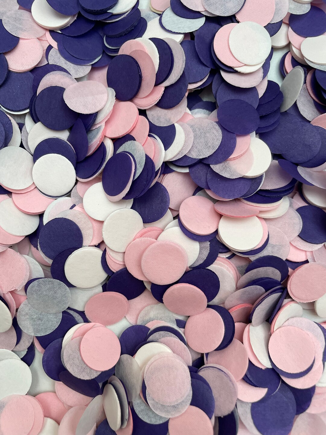 Pink Biodegradable Mixed Confetti Paper Circle Confetti Tissue Paper ...