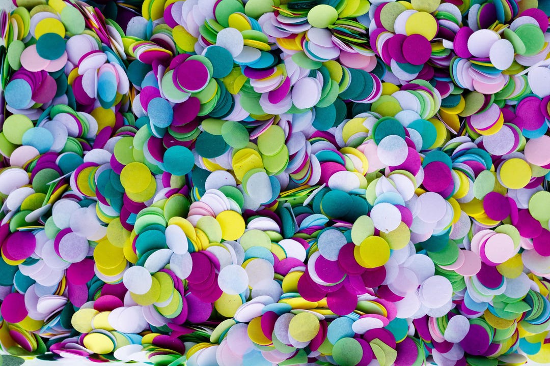 Biodegradable Confetti, Pastel Rainbow Wedding Confetti Mix, Baby ...