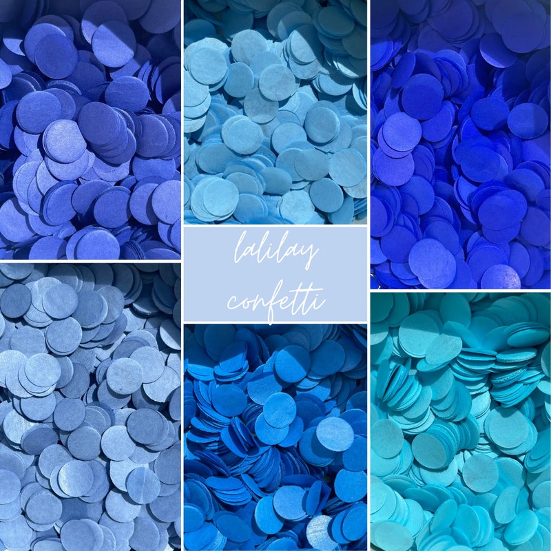 Blue Confetti - Etsy