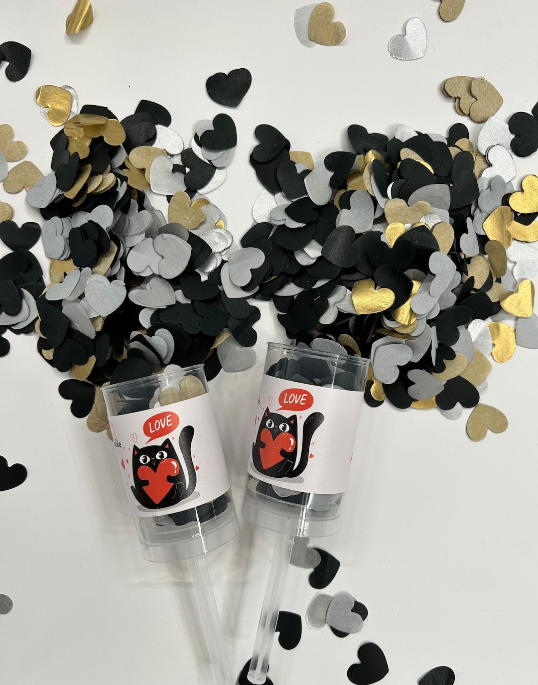 Black&gold Graduation Confetti Popper College Reveal Pop Graduation ...
