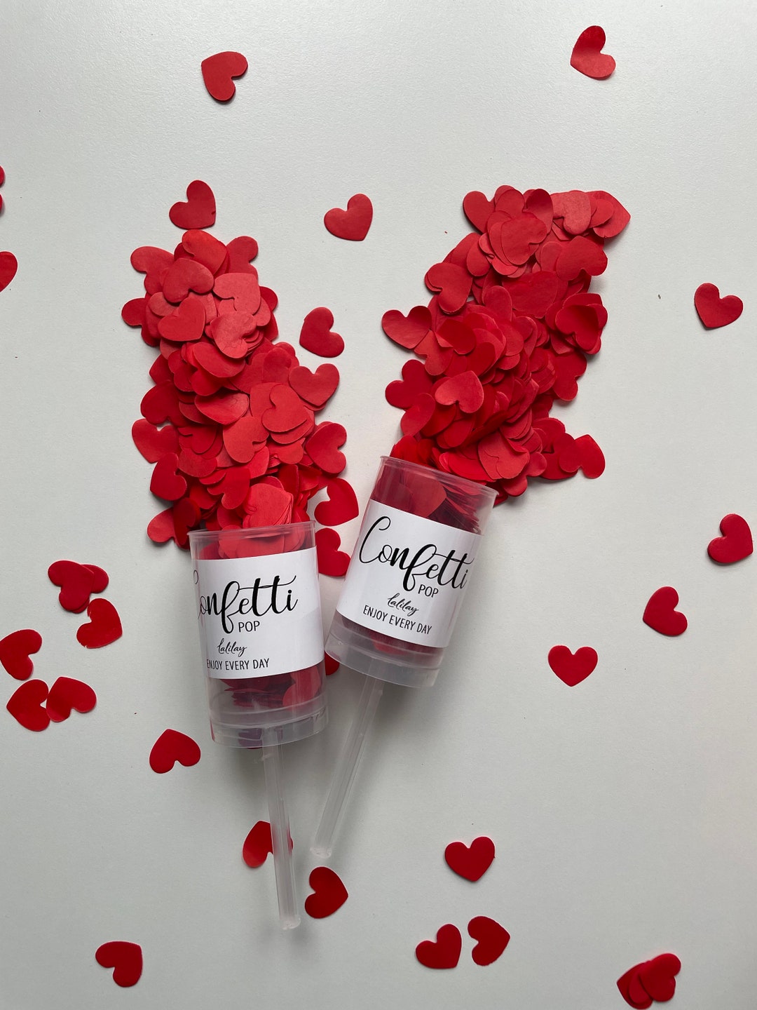 Red Graduation Confetti Popper College Reveal Pop Graduation Surprise ...