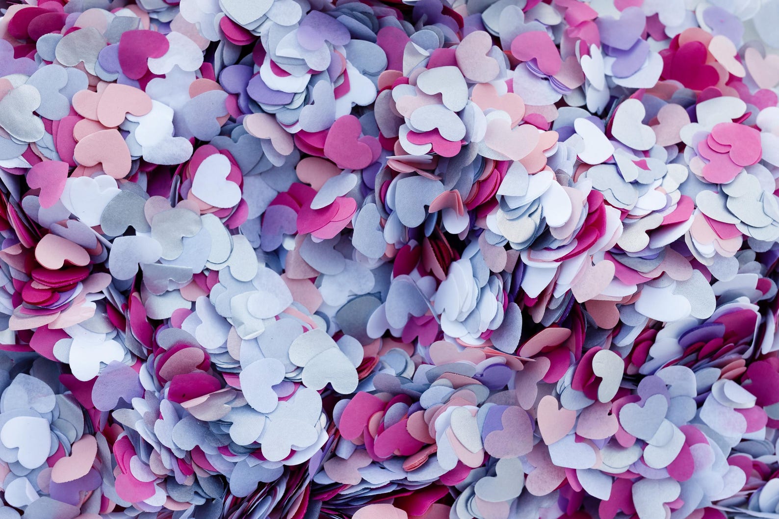 Biodegradable Confetti, Lilac&lavender Confetti Heart, Wedding Table ...