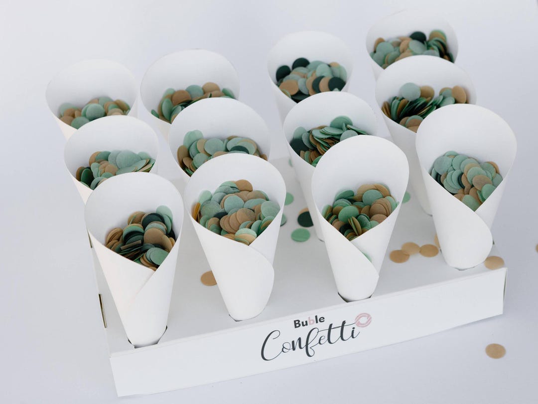 Wedding Confetti Cone , Empty Cones, Wedding Paper Cones, Confetti Toss ...
