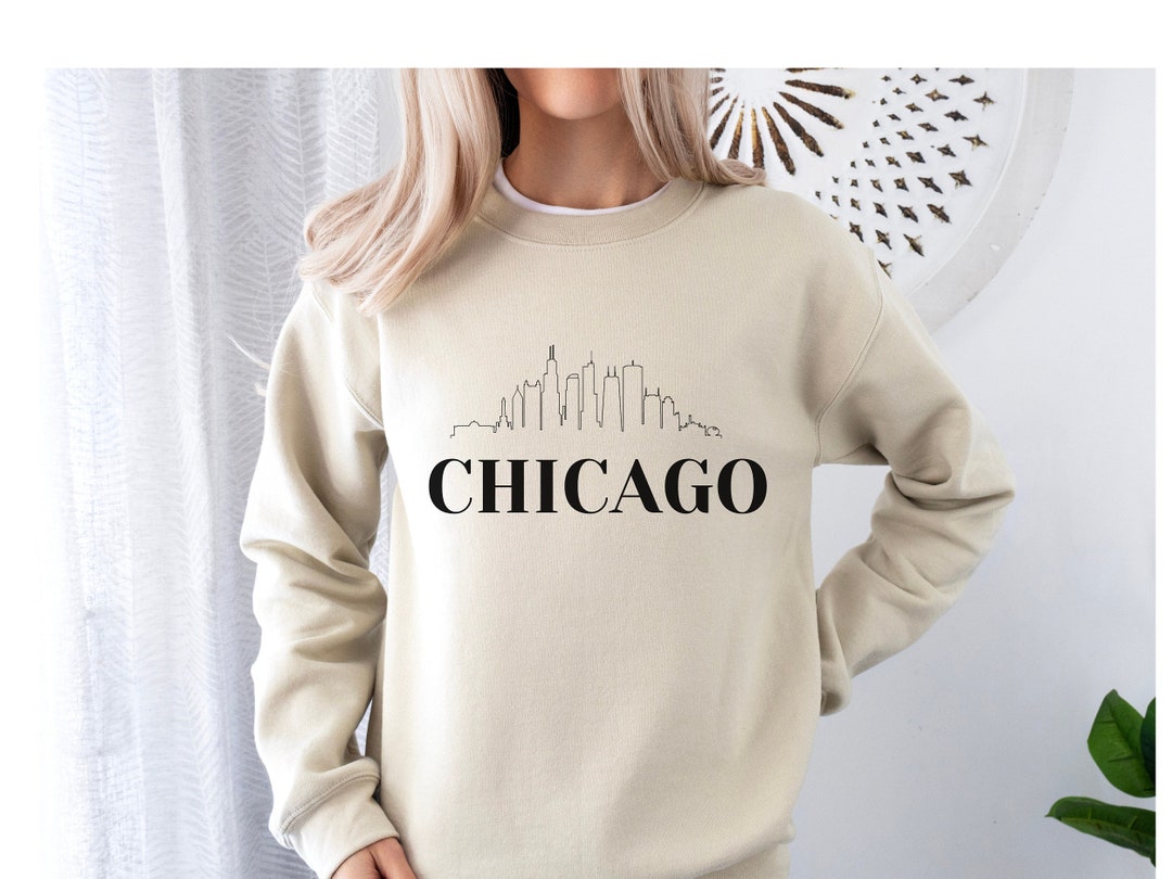 Chicago Sweatshirt, Chicago Crewneck, Moving to Chicago Gift, Chicago ...