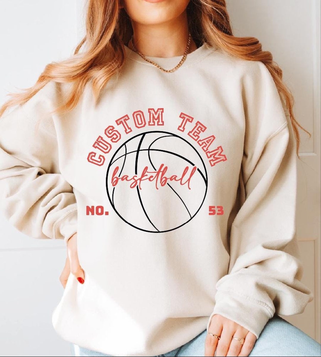 Custom Basketball Sweatshirt, Custom Team Sweatshirt, Your Team Name ...