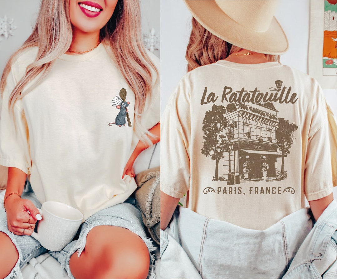 Ratatouille Comfort Colors Shirt, Two Sided Remy Tshirt, Gusteau's ...