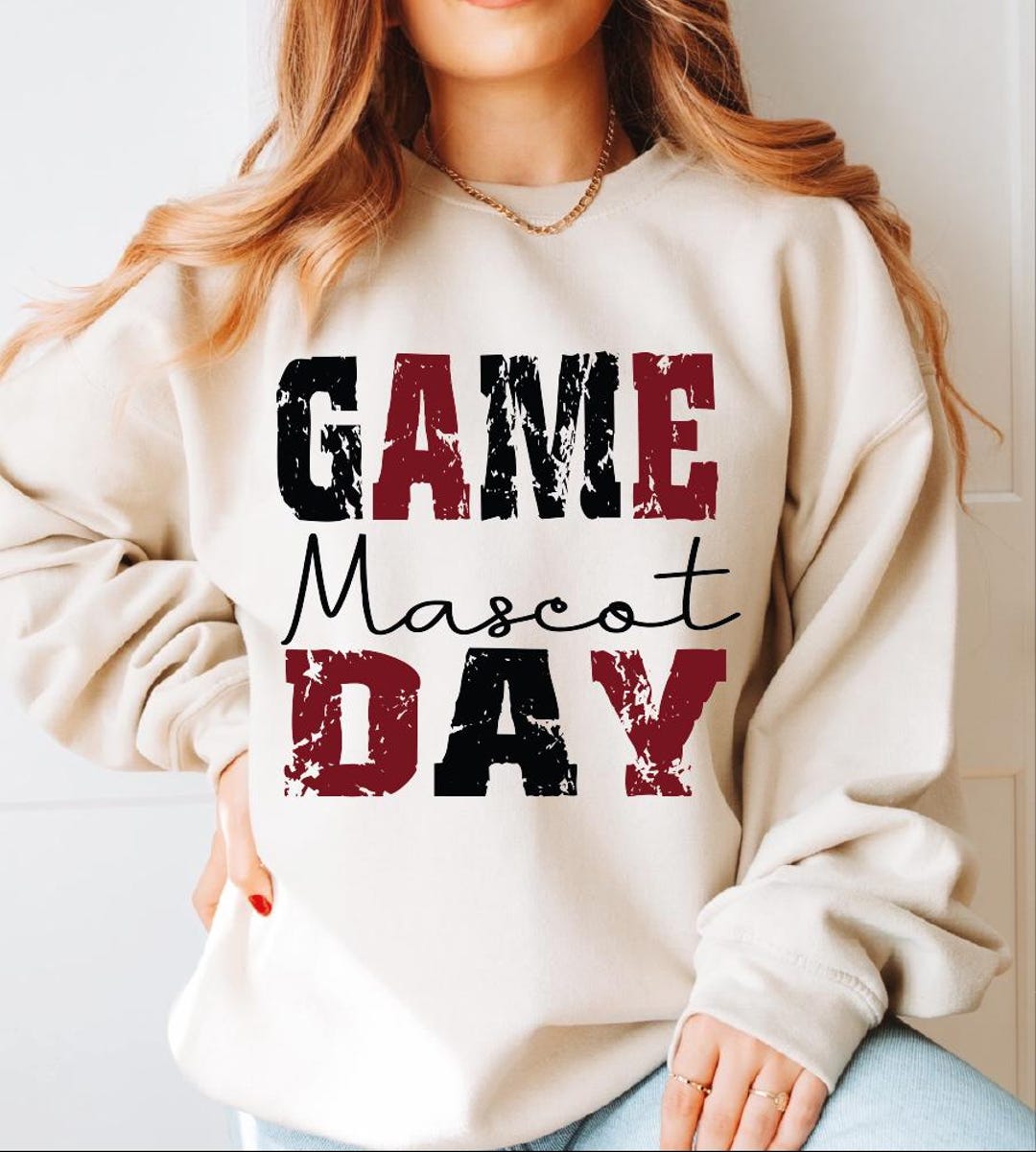 Custom Game Day Sweatshirt, Custom Mascot Name Sweatshirt, Personalized ...