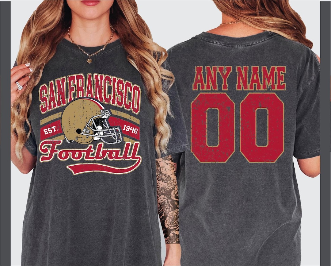 San Francisco Football Shirt, Vintage Style Football T Shirt, San ...