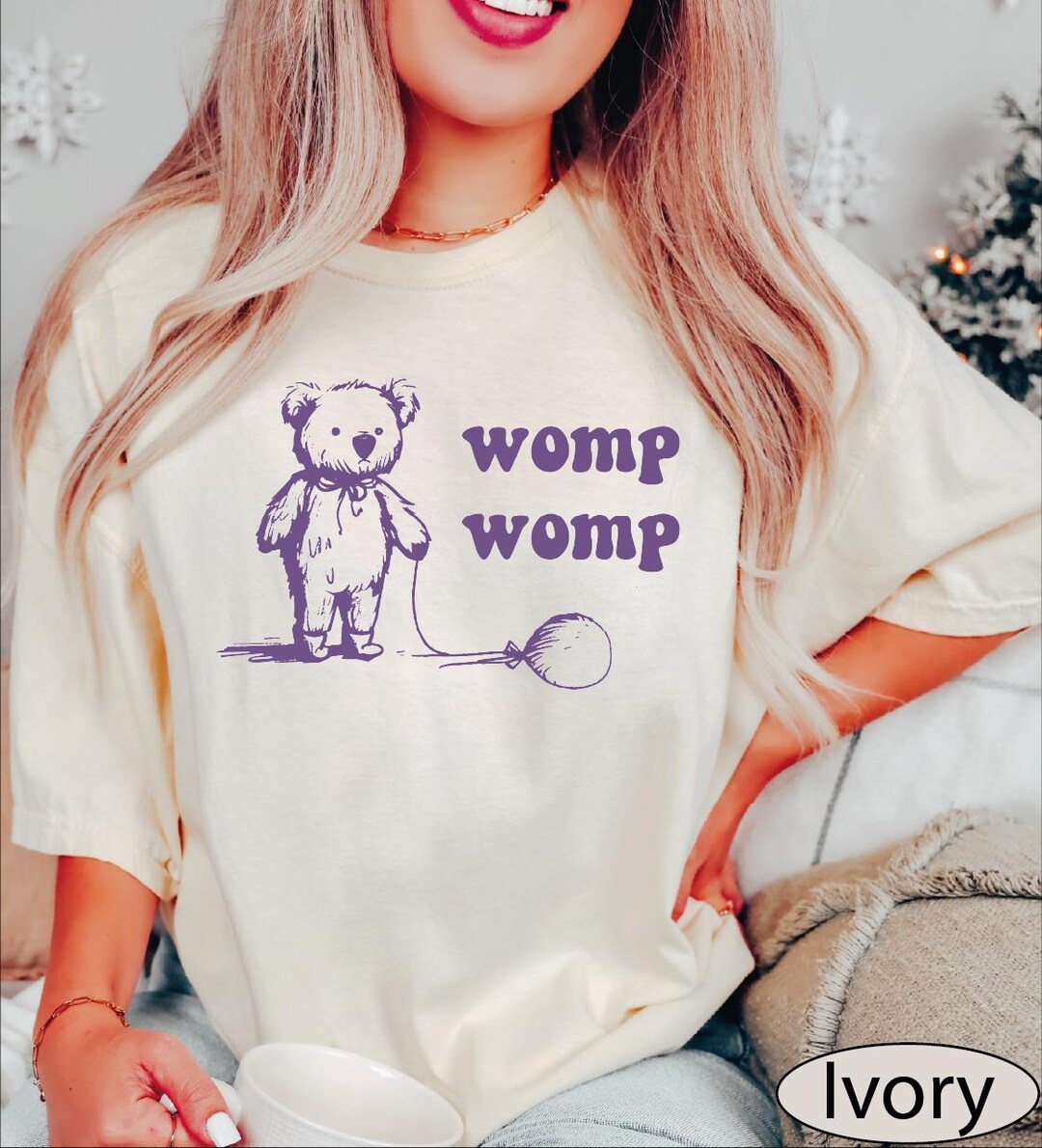 Womp Womp Shirt, Funny Minimalist Shirt, Mental Health Shirt, Bear ...