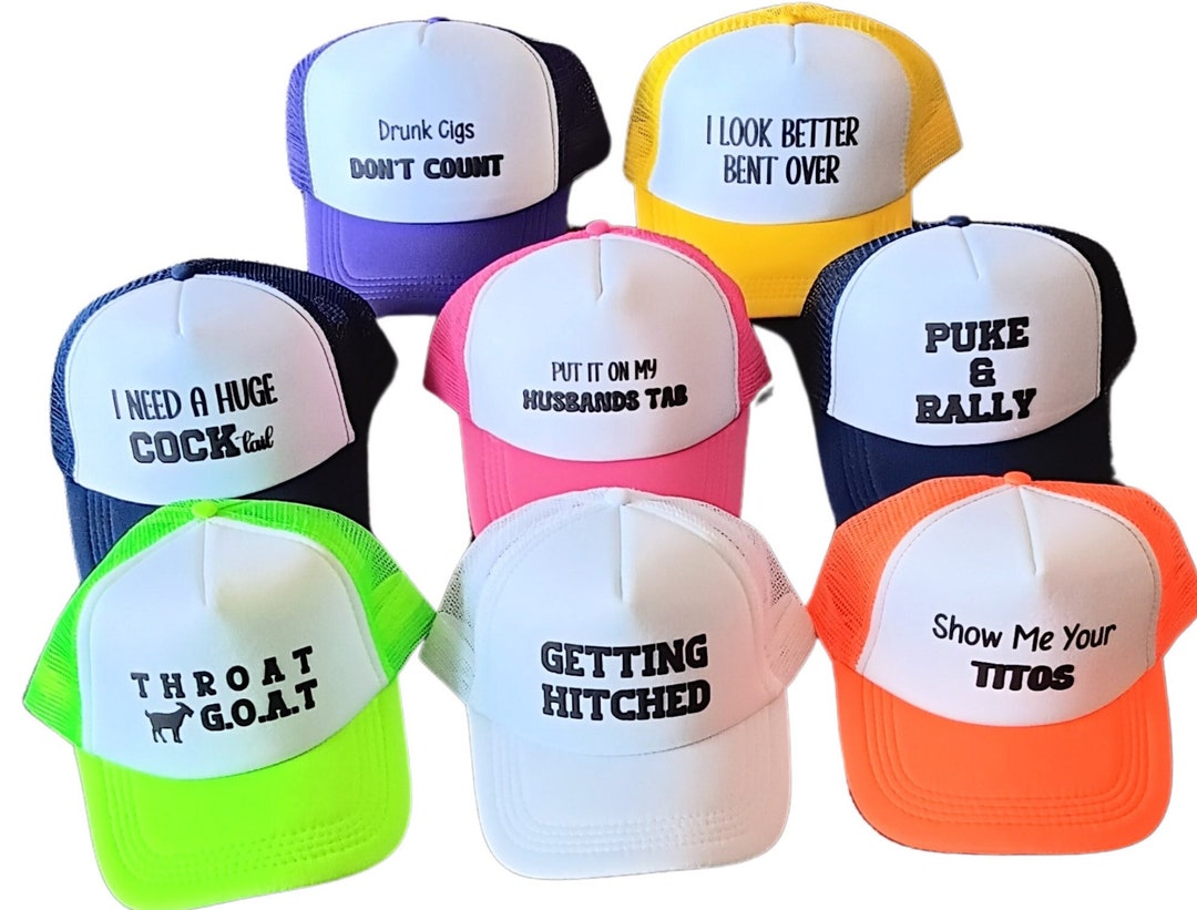 Bachelorette Party Funny Trucker Hat, Social Club Bachelorette Party ...