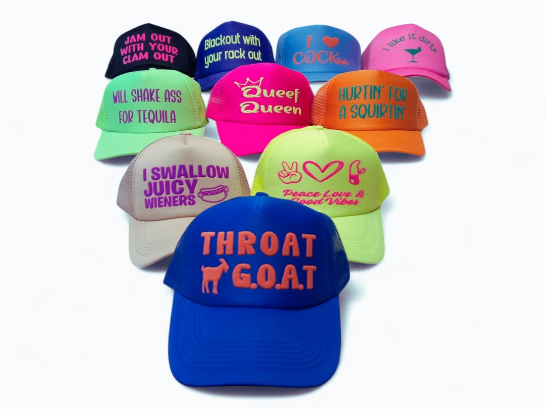 Funny Trucker Hat: Inappropriate Adult Humor Gag Gift, Custom Unhinged ...