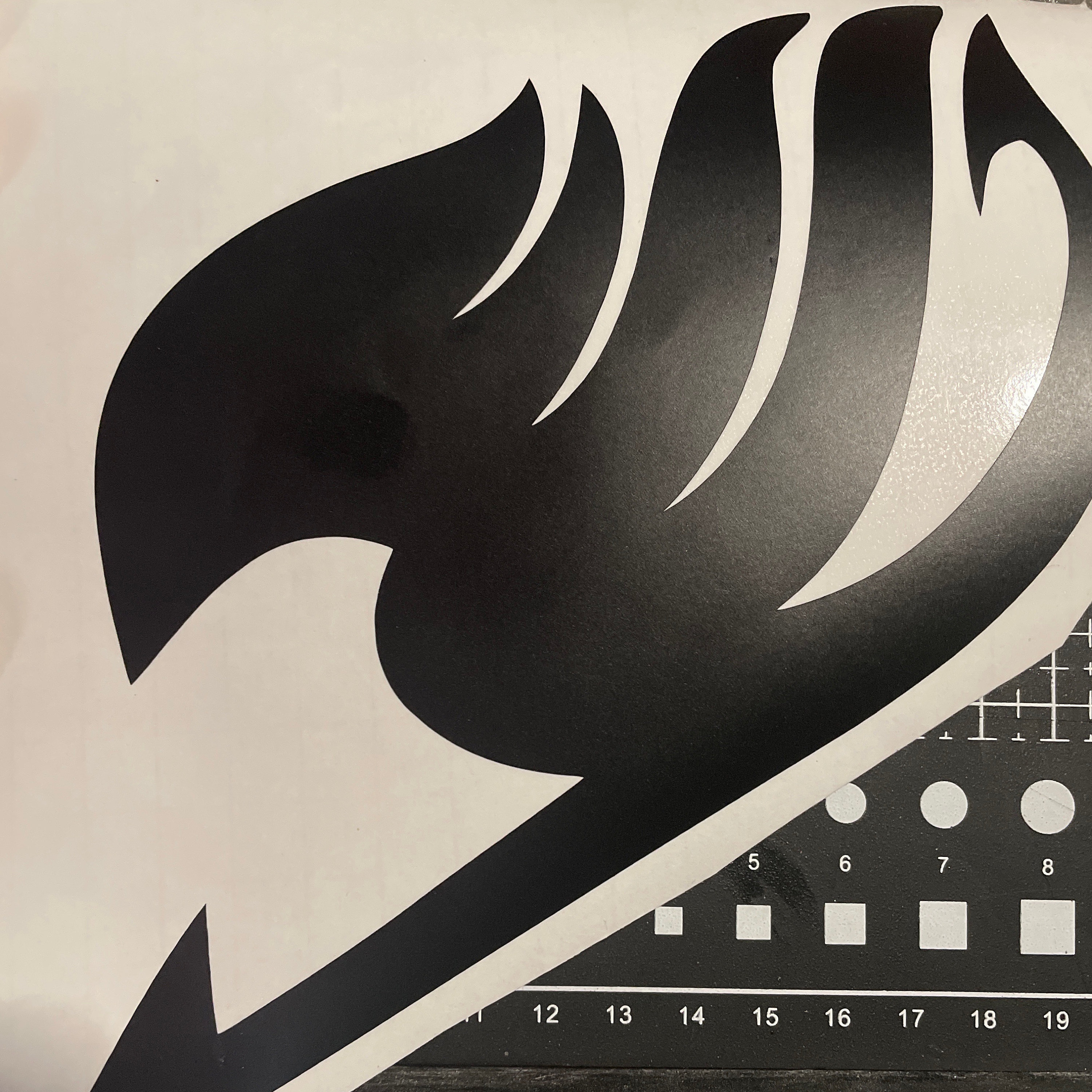 Fairytail Anime Guild Logo Vinyl Sticker, Sticky Back Vinyl Matte ...