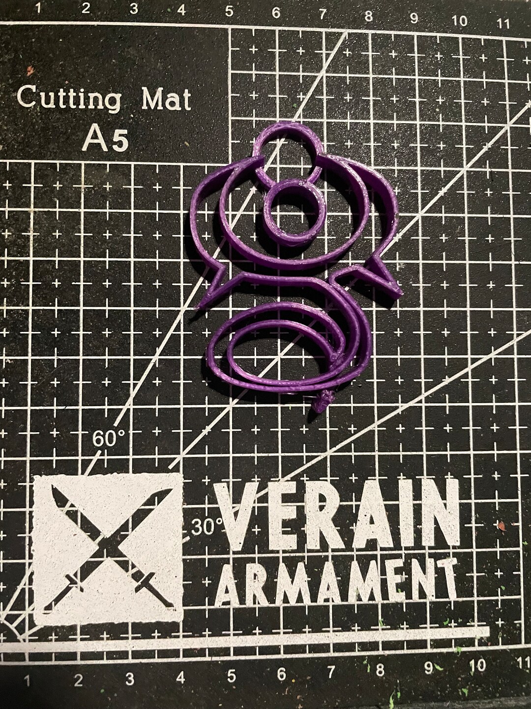 Fairytail Phantom Lord Guild Mark Keychain, 3D Printed, Anime, Black ...