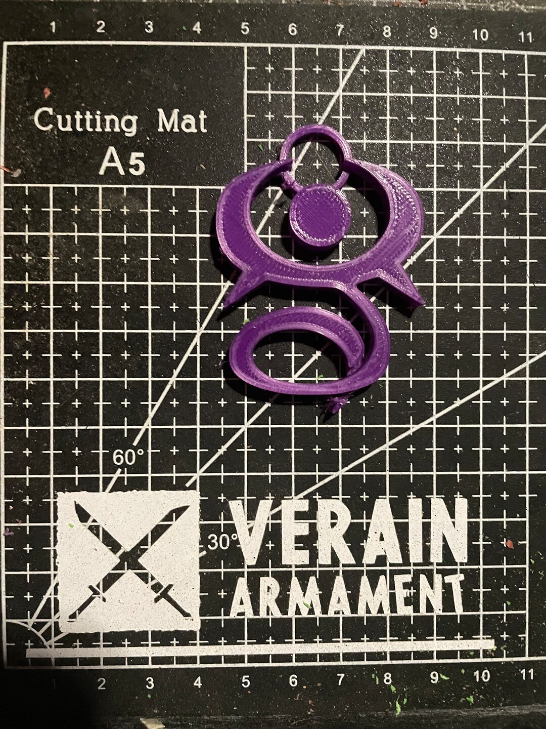 Fairytail Phantom Lord Guild Mark Keychain, 3D Printed, Anime, Black ...