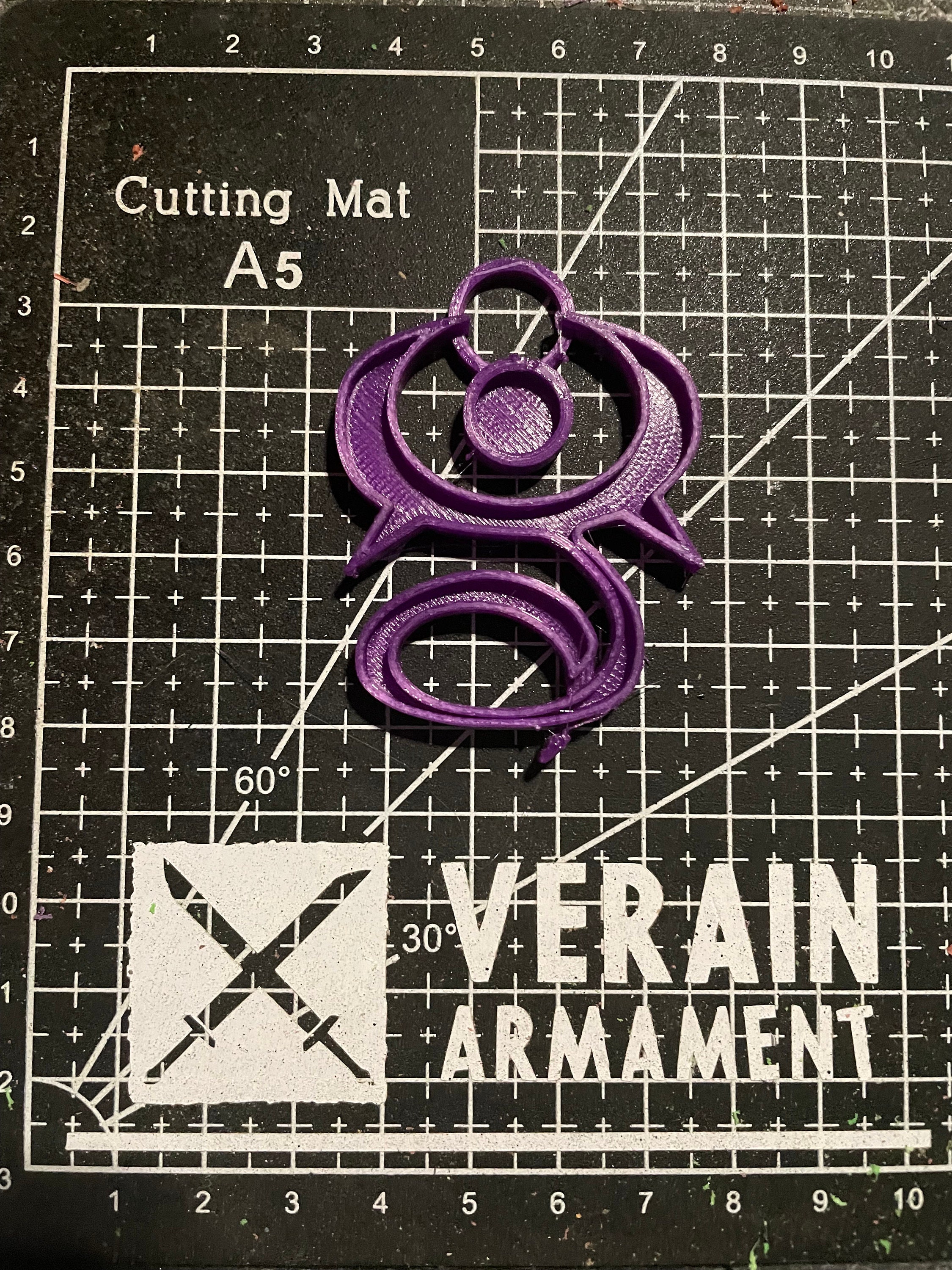 Fairytail Phantom Lord Guild Mark Keychain, 3D Printed, Anime, Black ...