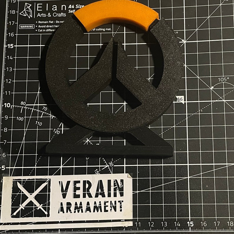 Overwatch Logo Desk Sign Multicolour Display Gaming Room Decoration ...