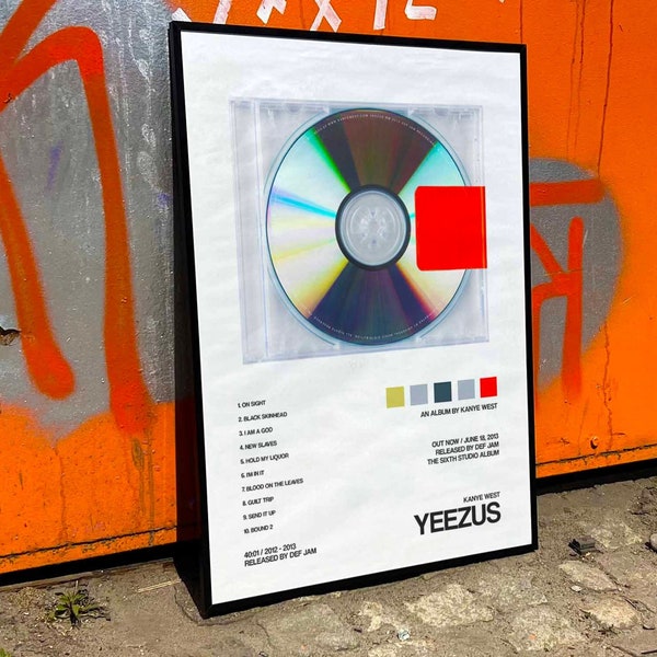 Kanye West Poster Album Cover Etsy