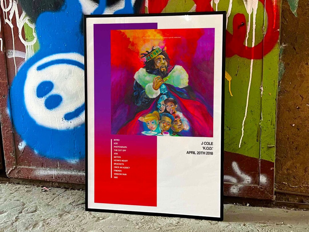 J Cole kod Album Cover Poster 1 - Etsy