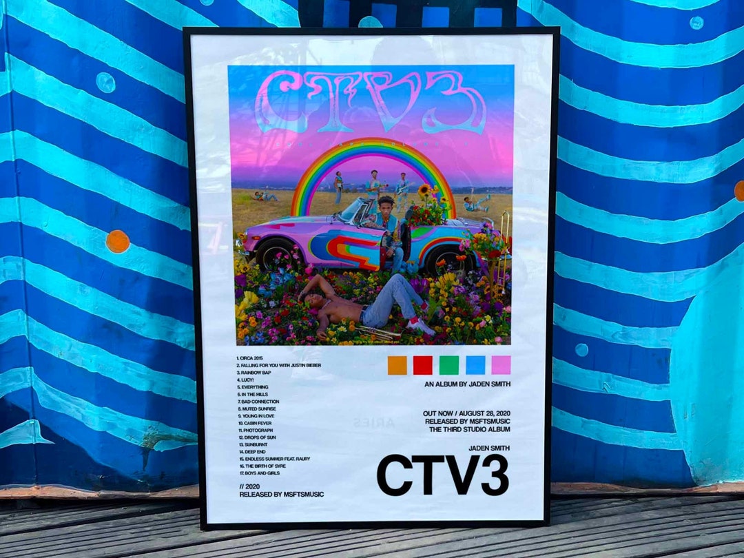 Jaden Smith ctv3 Album Cover Poster 2 - Etsy