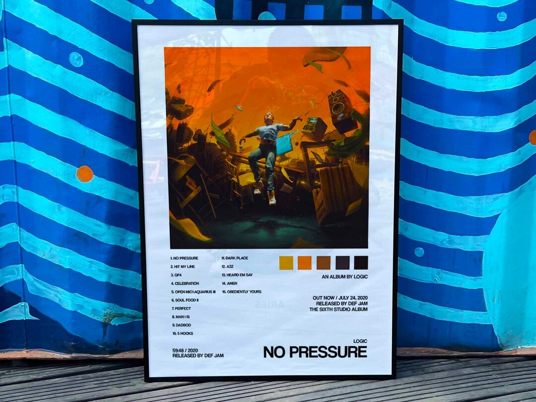 Logic no Pressure Album Cover Poster - Etsy
