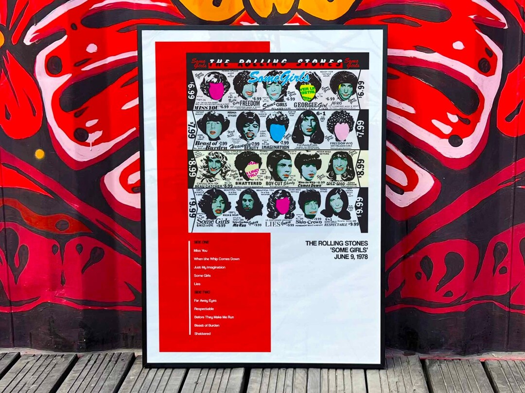 The Rolling Stone some Girls Album Cover Poster 1 - Etsy