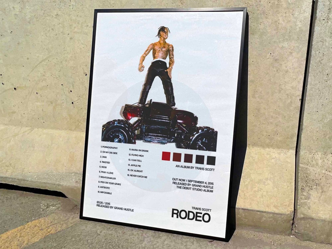 Travis Scott rodeo Album Cover Poster 2 DELUXE - Etsy
