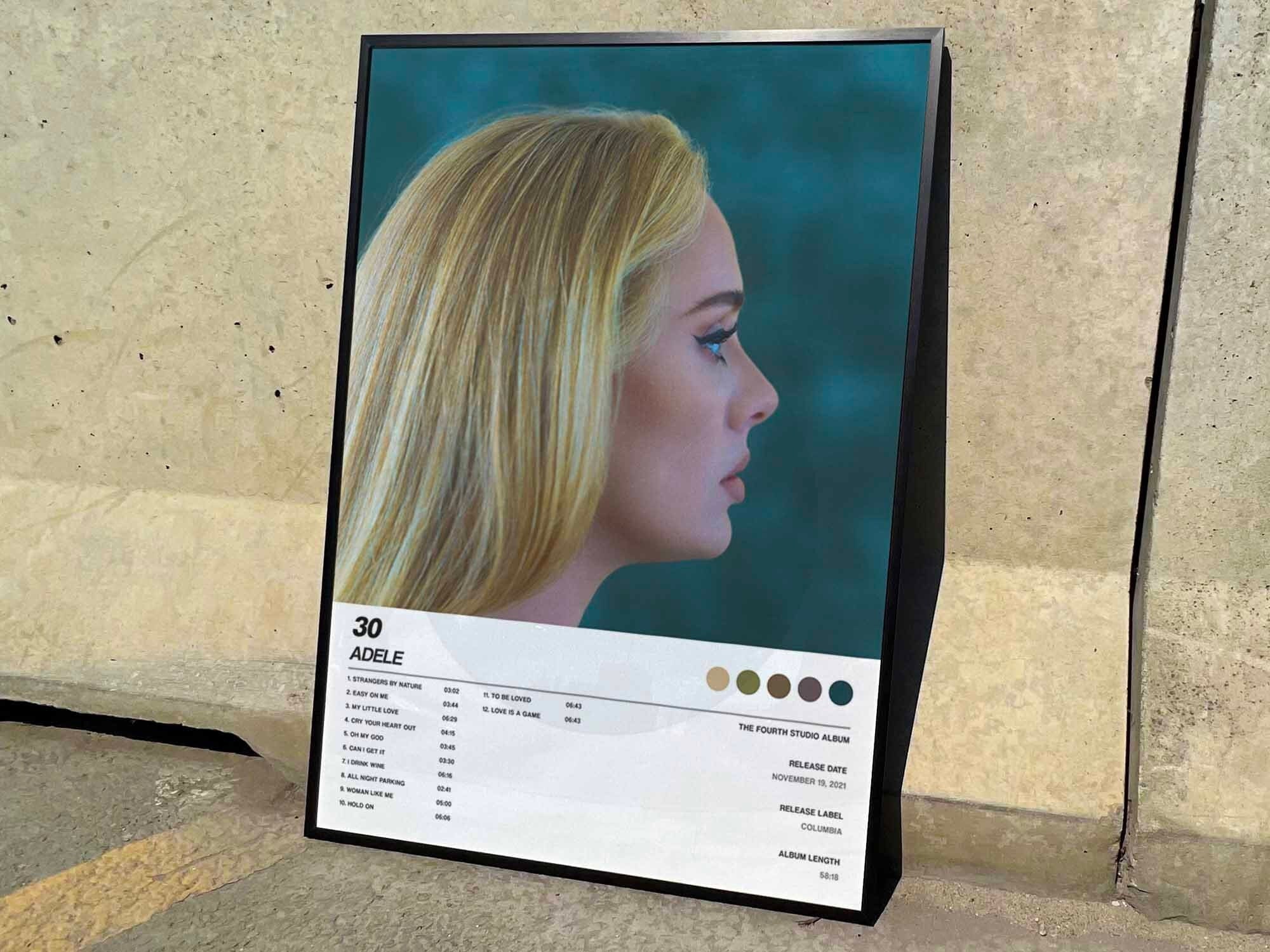 Adele 30 Album Cover Poster 6 - Etsy