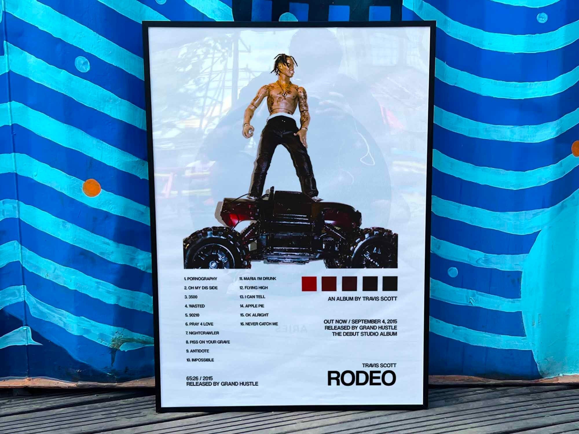 Travis Scott rodeo Album Cover Poster 2 DELUXE - Etsy