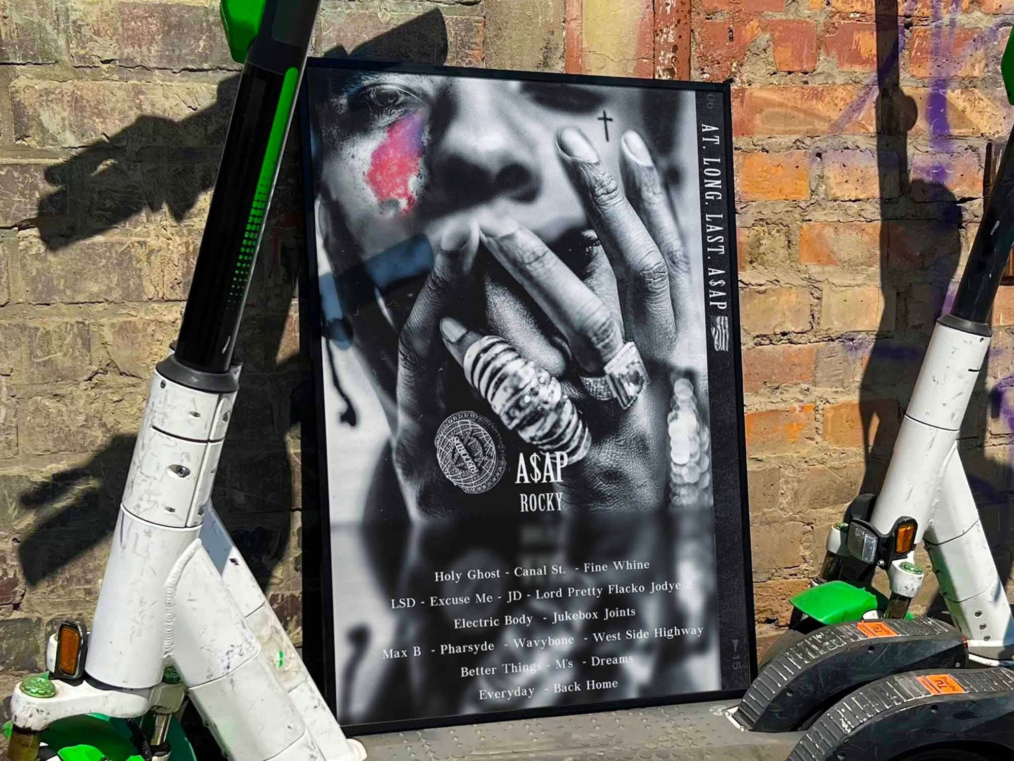 Asap Rocky "At Long Last Asap" Album Cover Poster sold by Sloppy Astra ...