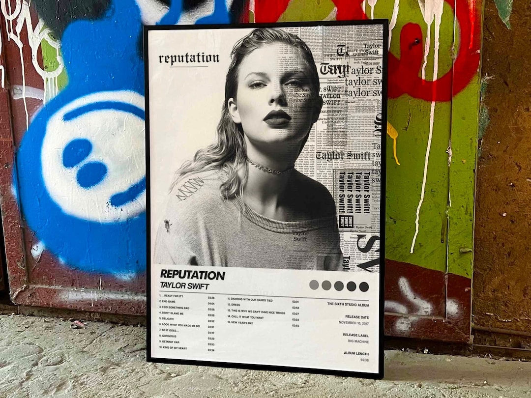 Taylor Swift reputation Album Cover Poster 6 - Etsy