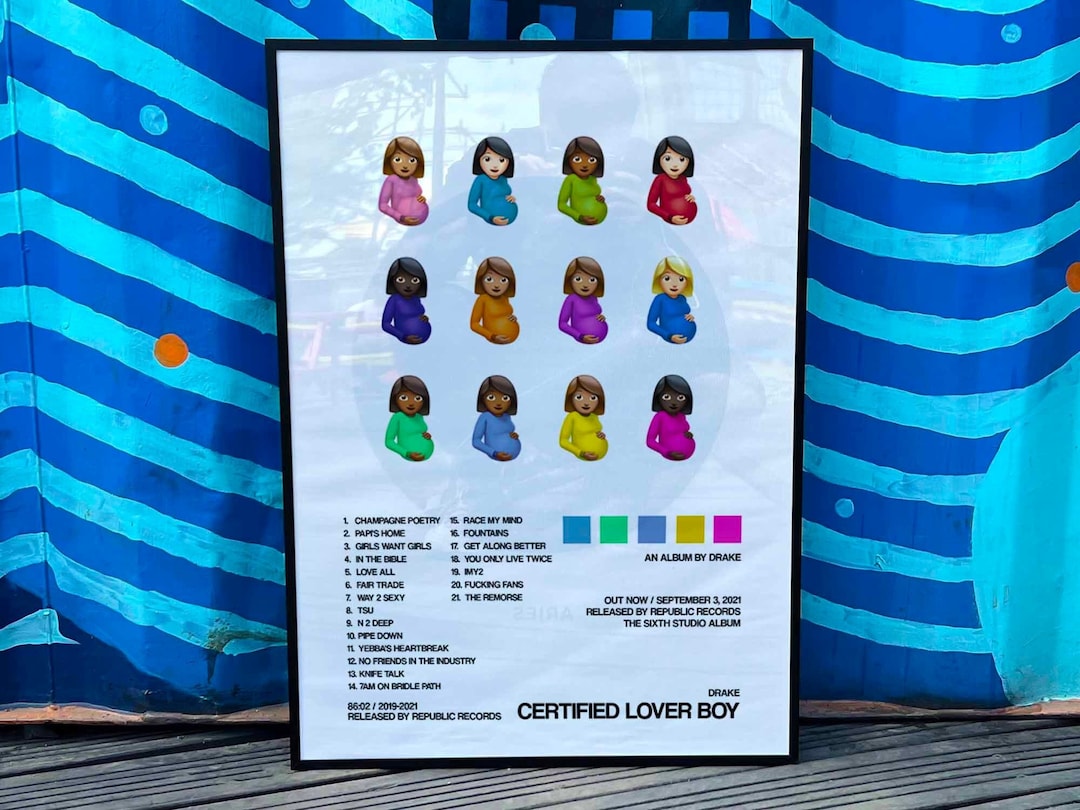 Drake certified Lover Boy Album Cover Poster - Etsy