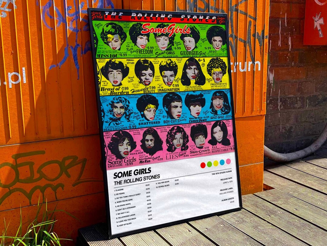 The Rolling Stones some Girls Album Cover Poster - Etsy
