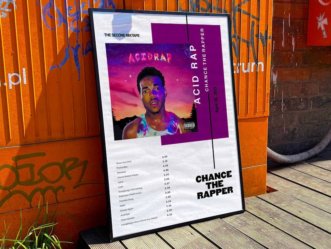 Chance the Rapper acid Rap Album Cover Poster 3 - Etsy