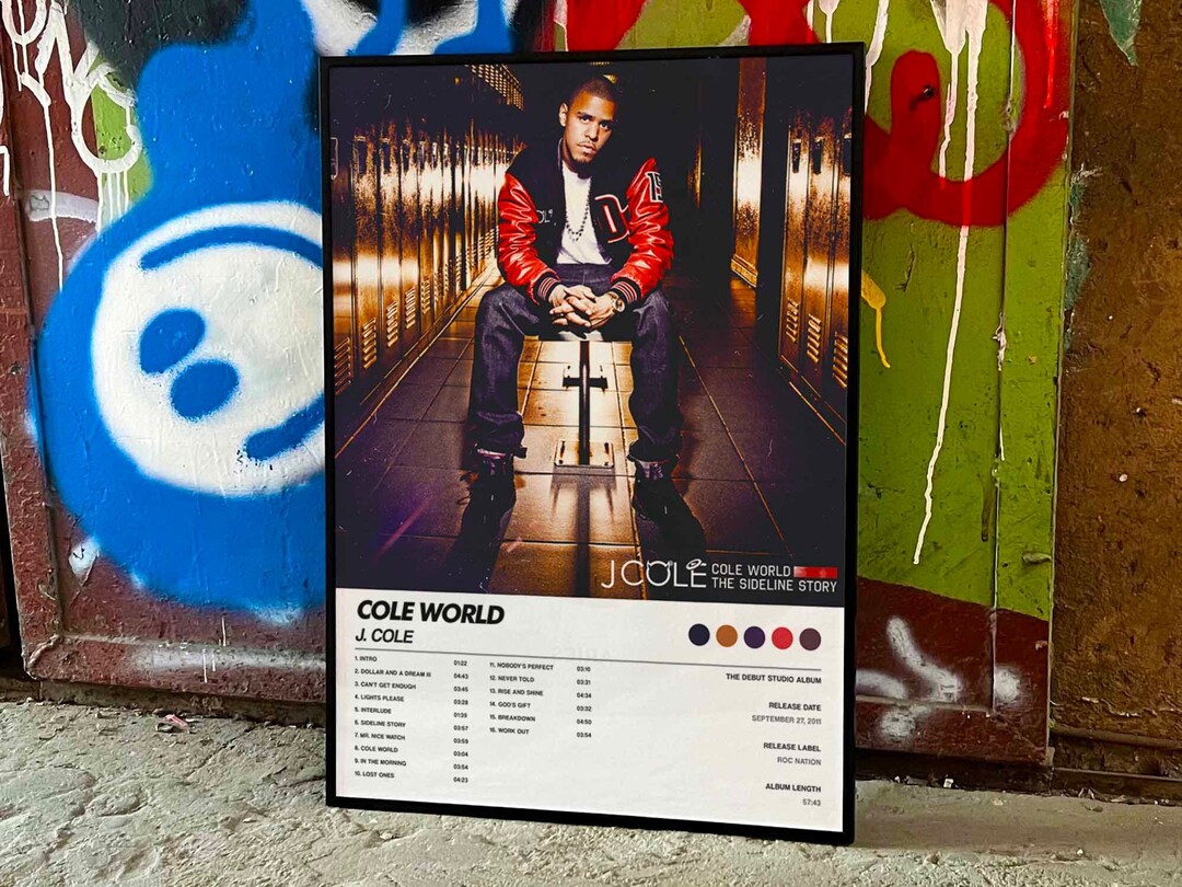 J Cole cole World Album Cover Poster 6 - Etsy
