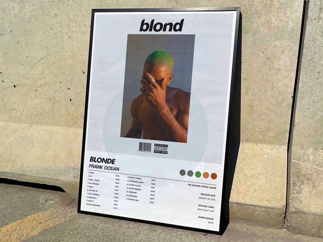 Frank Ocean blonde Album Cover Poster - Etsy