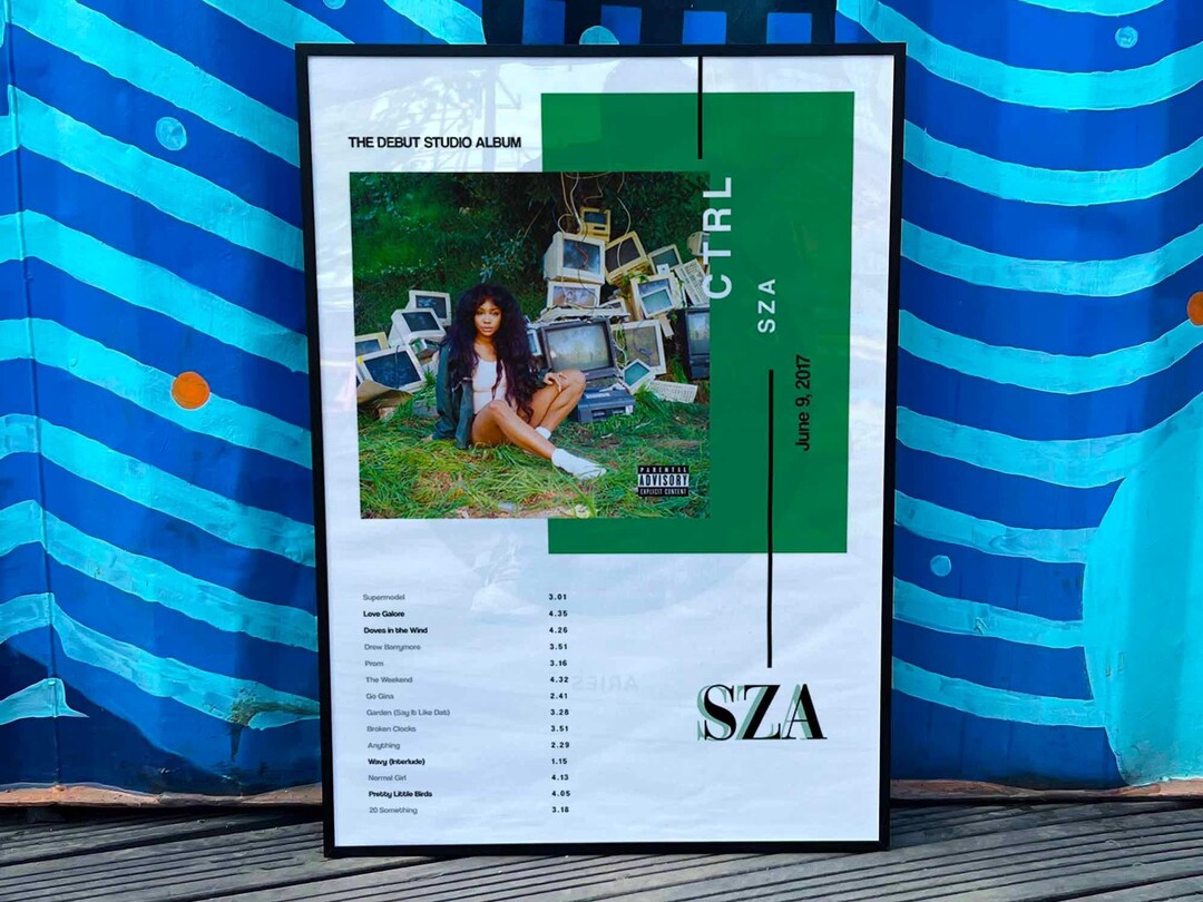 SZA ctrl Album Cover Poster 3 - Etsy