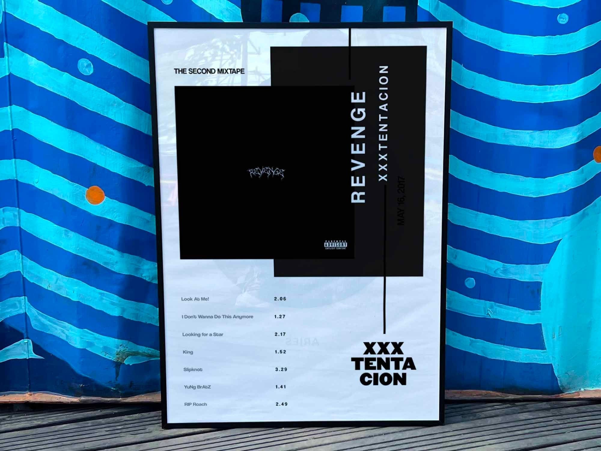 Xxxtentacion Revenge Album Cover Poster 3 Etsy