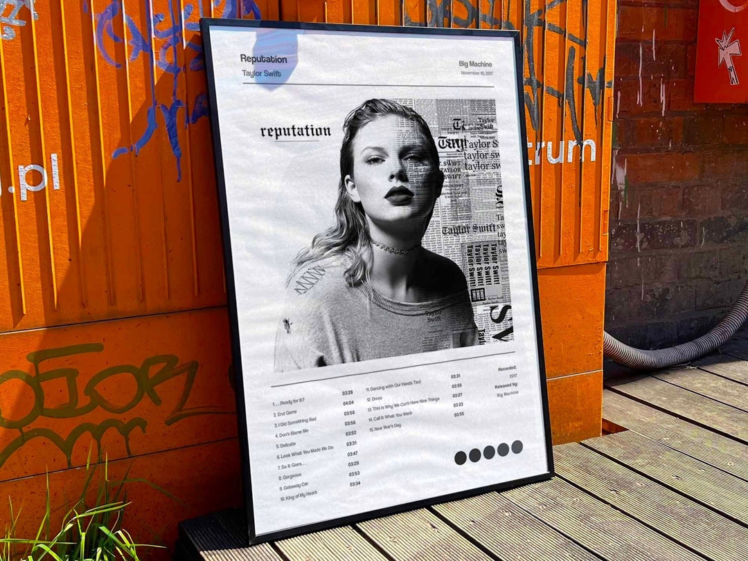 Taylor Swift reputation Album Cover Poster 5 - Etsy