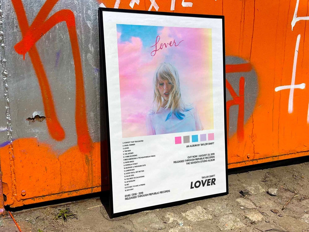 Taylor Swift lover Album Cover Poster 2 - Etsy