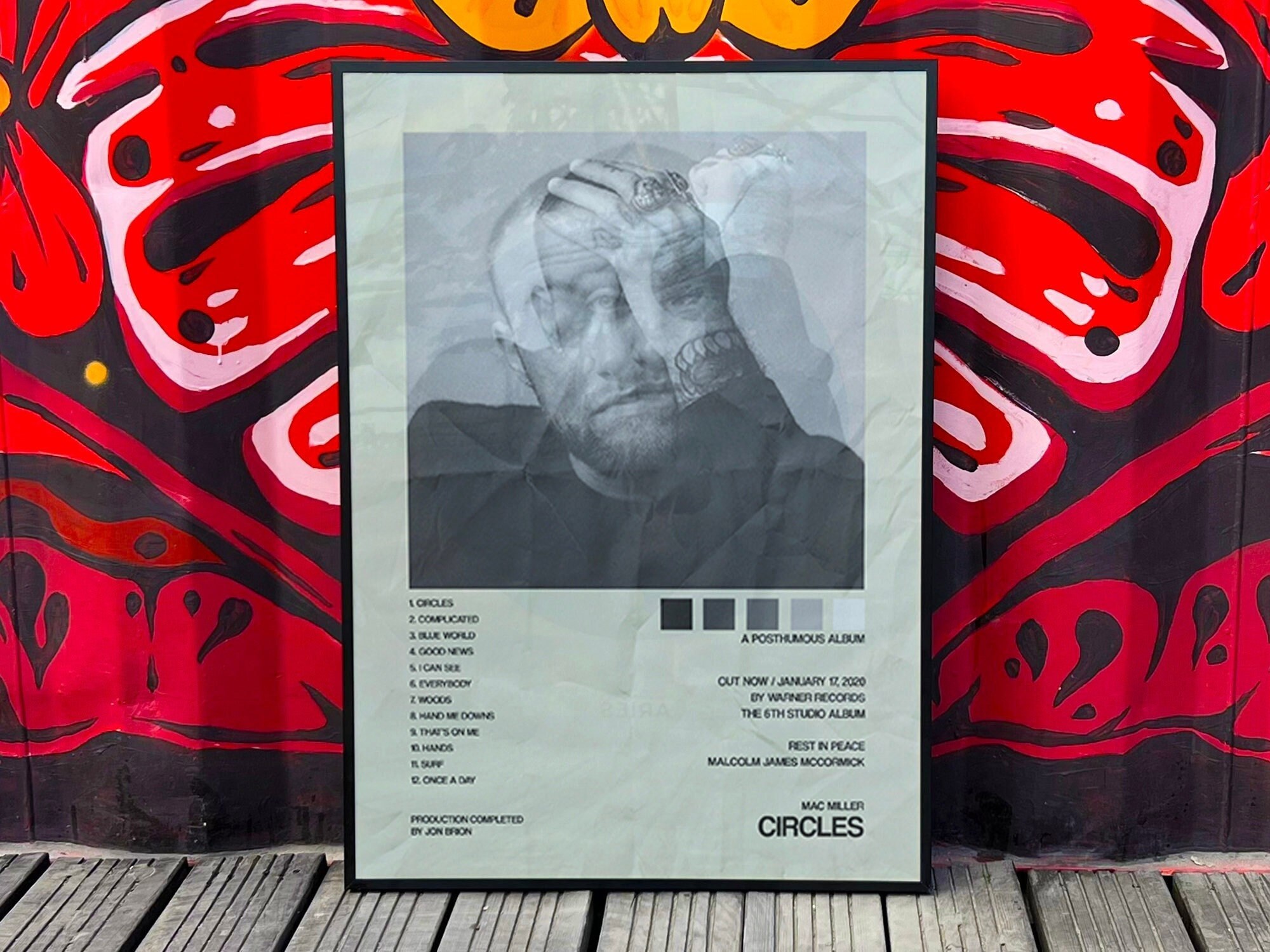 Mac Millers circles Album Cover Poster - Etsy