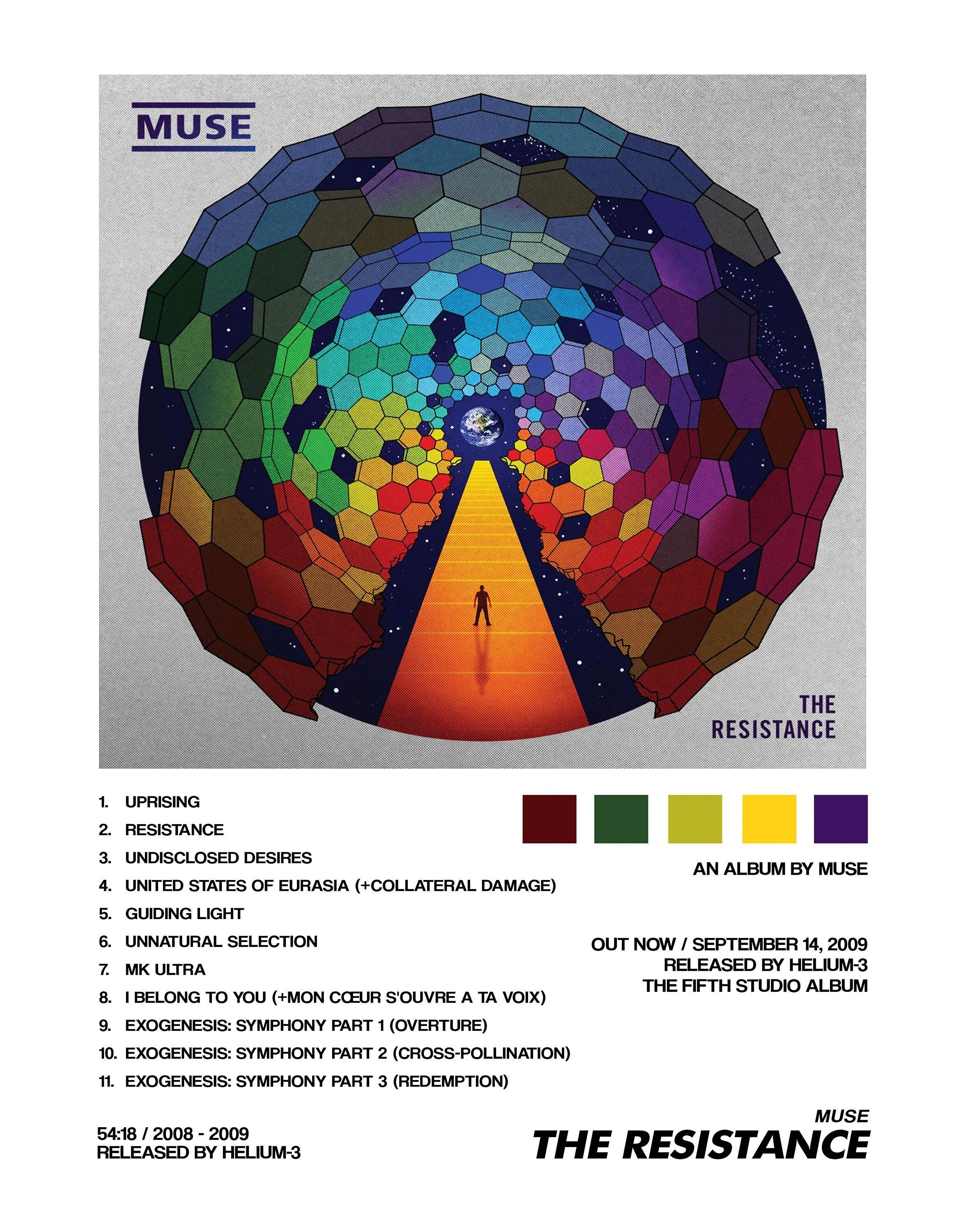 Muse the Resistance Album Cover Poster 2 - Etsy