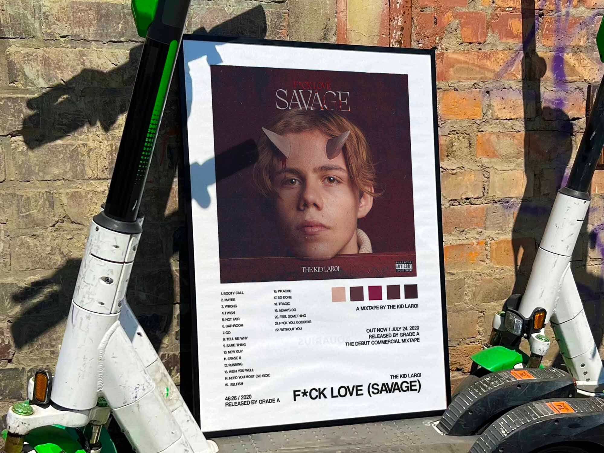 The Kid Laroi fuck Love savage Album Cover - Etsy