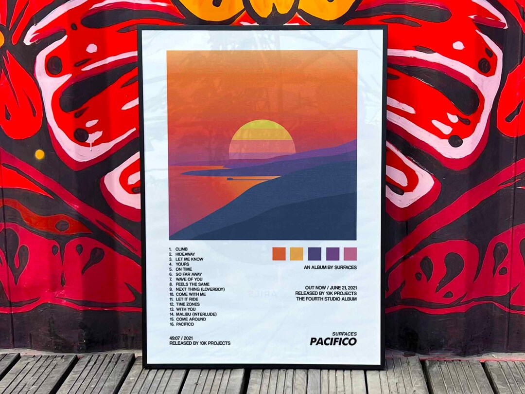 Surfaces pacifico Album Cover Poster 2 - Etsy