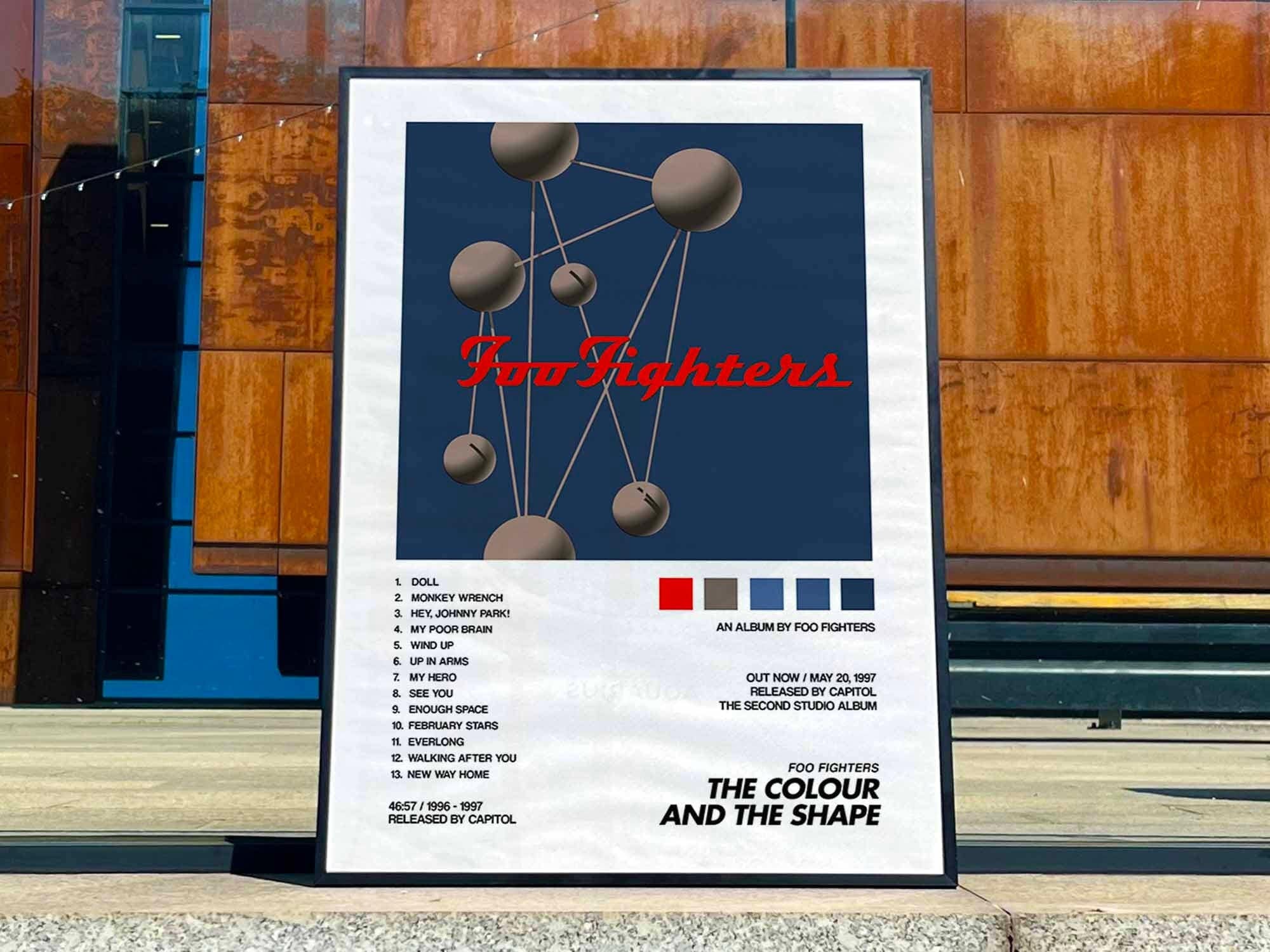 FF Band Fighters "The Colour And The Shape" Album Cover Poster sold by ...