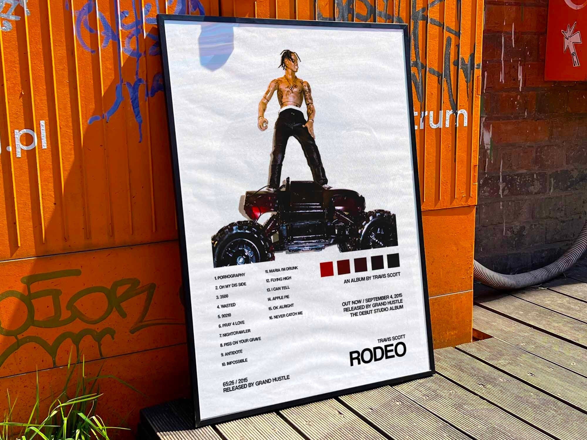 Travis Scott rodeo Album Cover Poster 2 DELUXE - Etsy