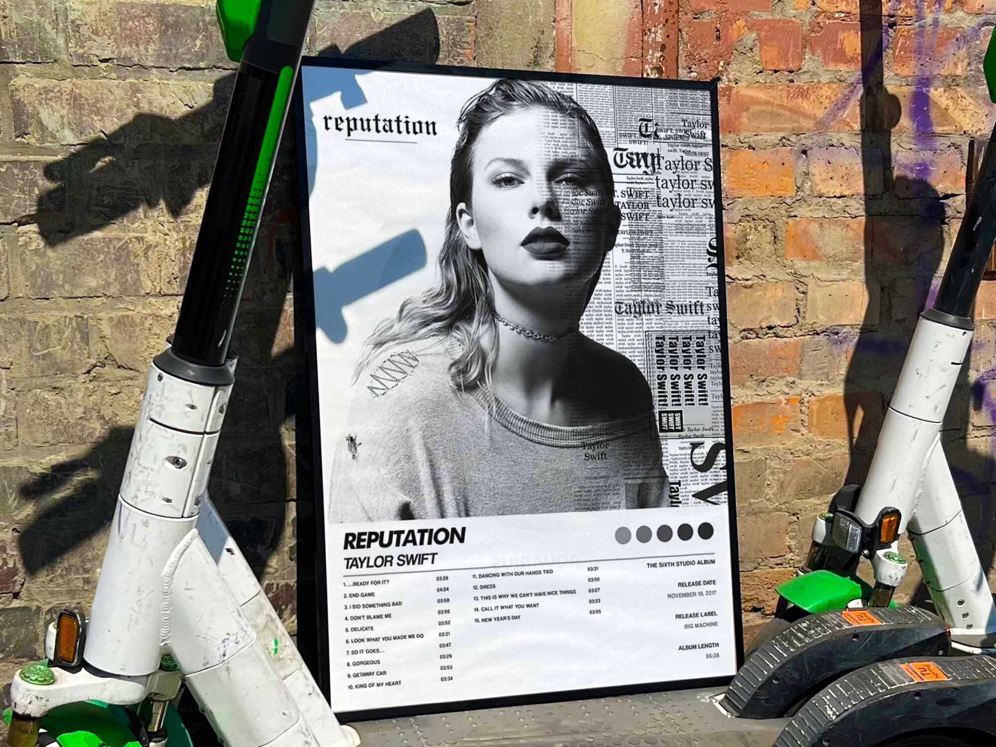 Taylor Swift reputation Album Cover Poster 6 - Etsy